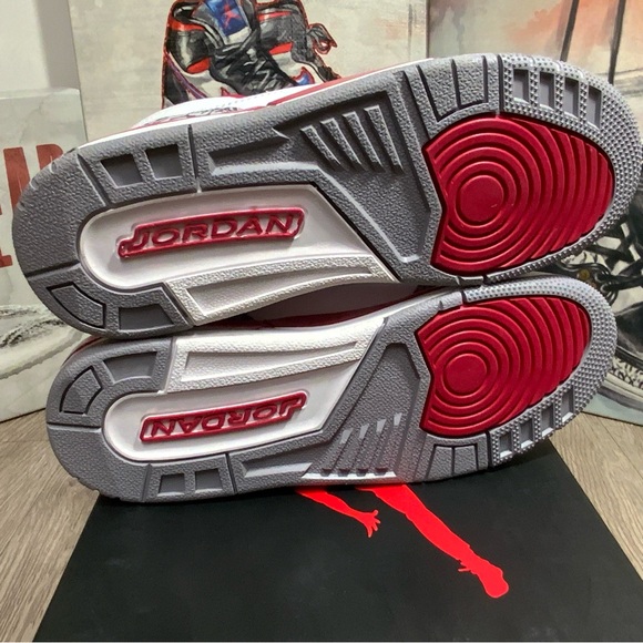 Jordan | Shoes | Air Jordan 3 Retro Cardinal Red Gs 222 Size 65y8w ...
